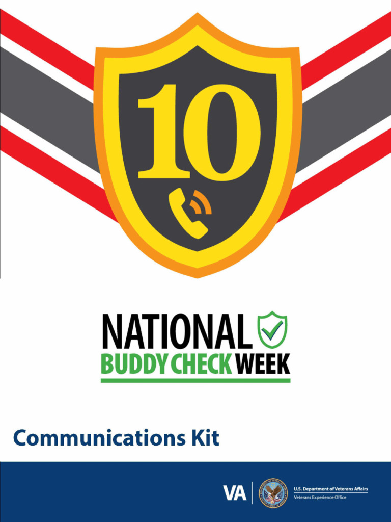 Buddy Check Week Outreach Kit | Download Free PDF | United States ...