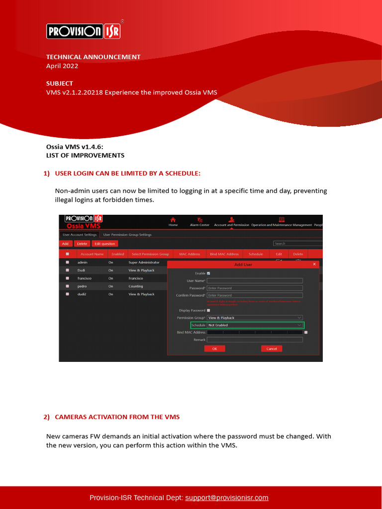 VMS 2.1.2.20218 Release Note | PDF