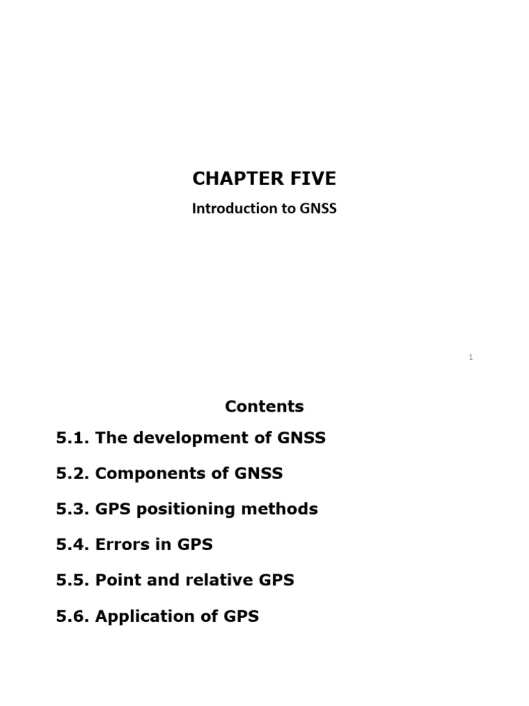 Chapter 5 | PDF | Global Positioning System | Telecommunications Engineering