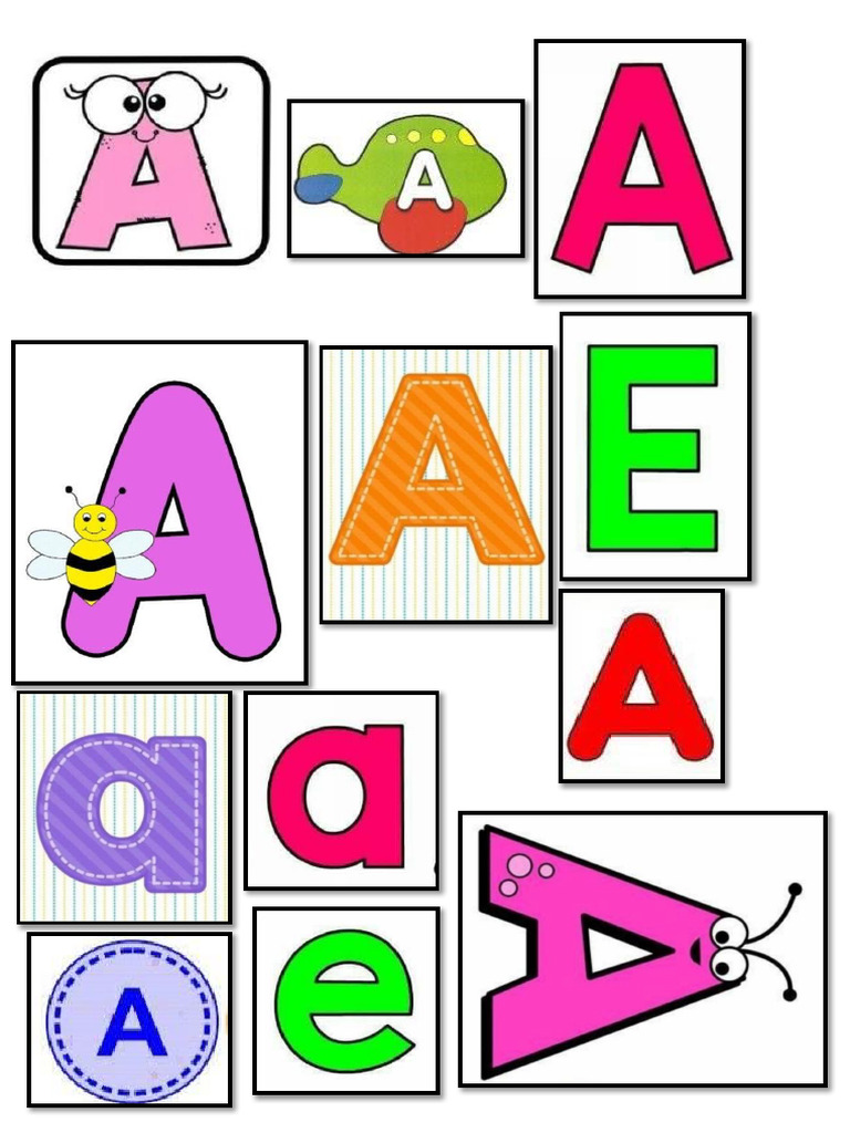 Imágenes de Las Vocales para Recortar | PDF