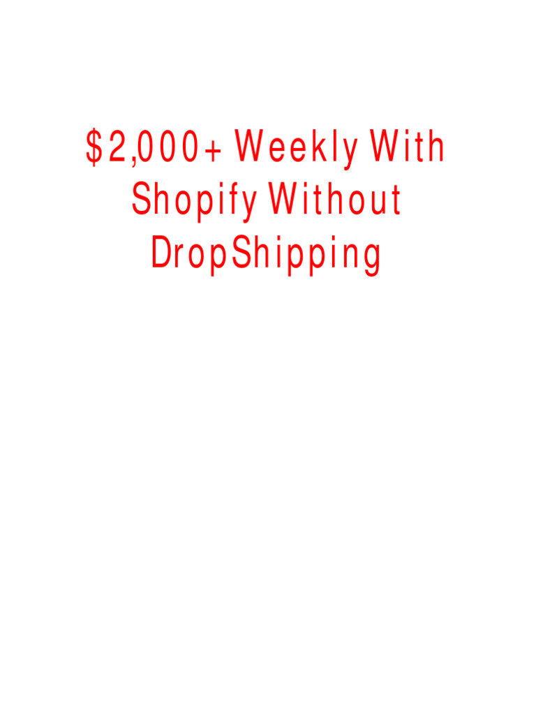 Shopify | PDF
