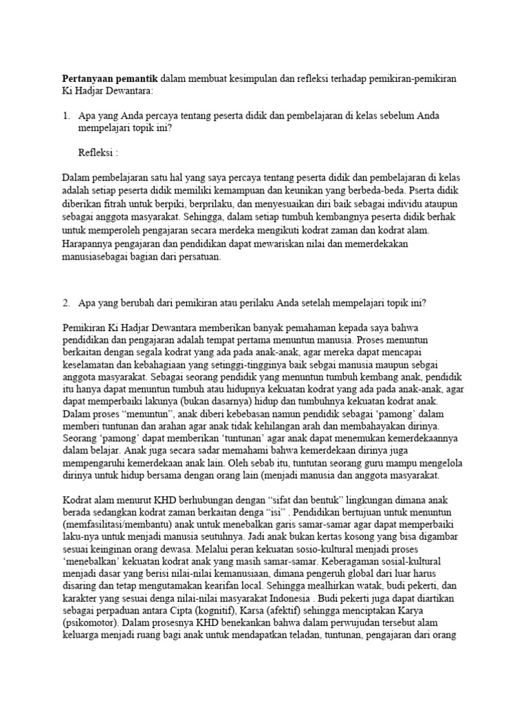 Koneksi Antar Materi | PDF Koneksi Antar Materi | PDF