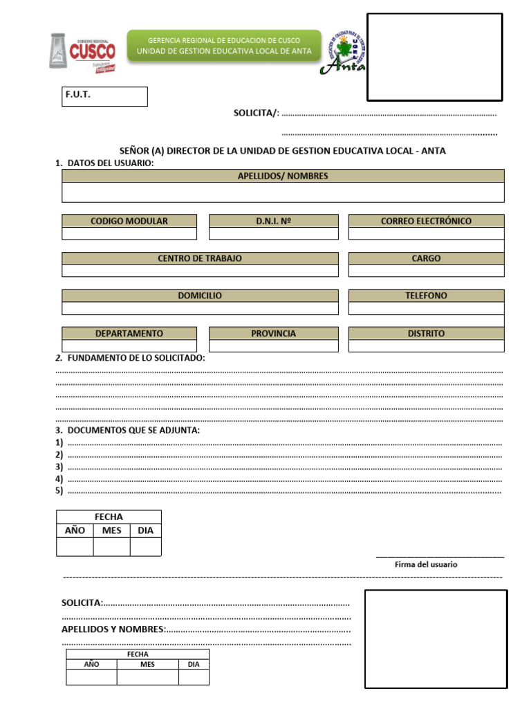 Fut - 2023 Ugel Anta | PDF