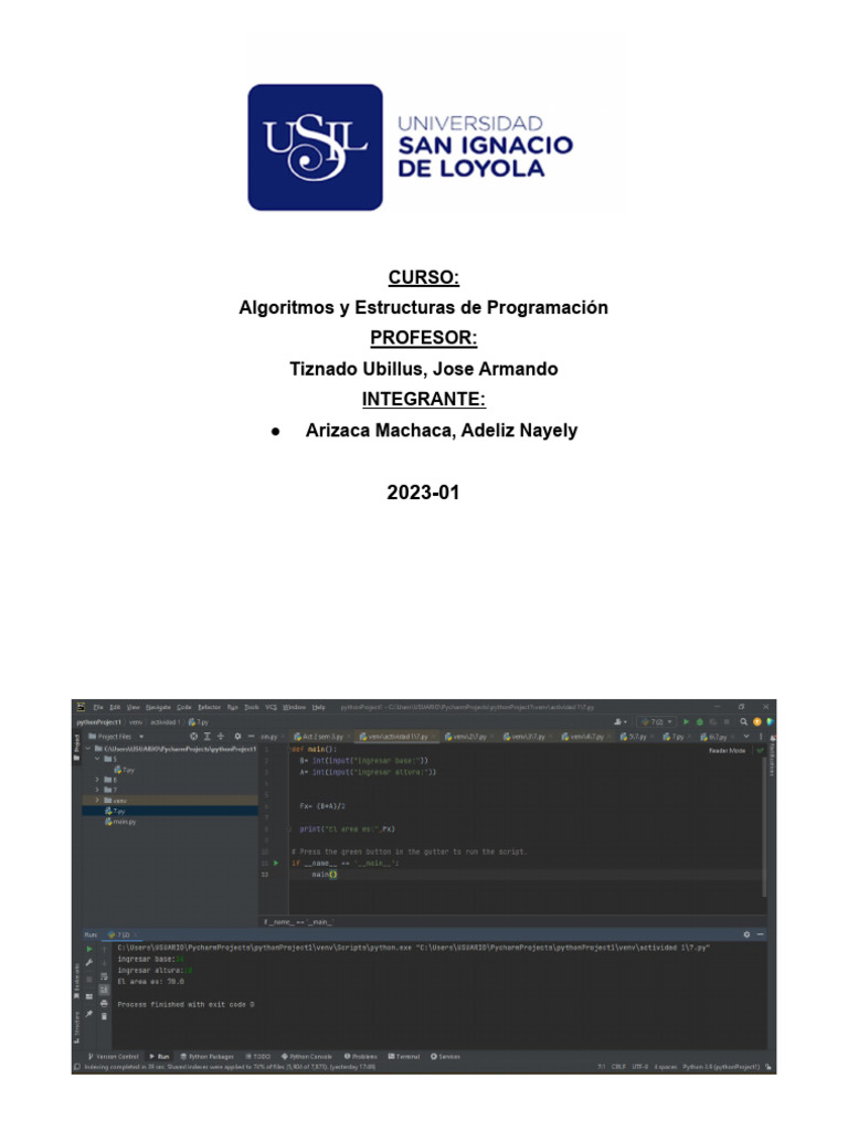 Act01 Arizaca Machaca, Adeliz Nayely | PDF