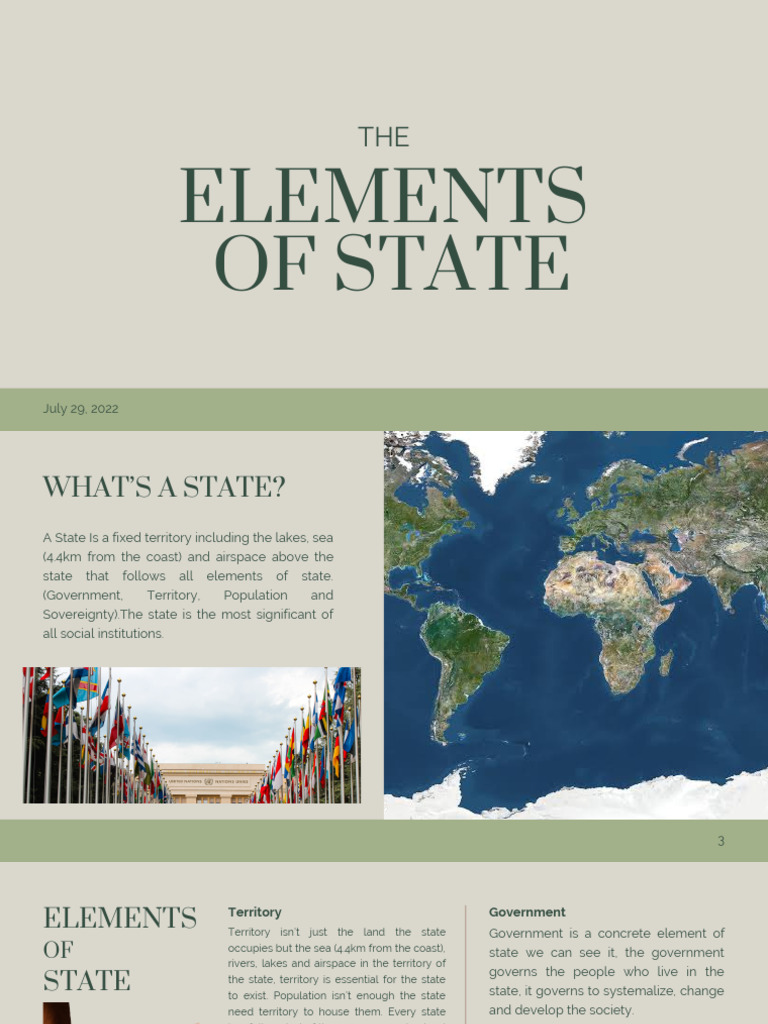 Element of State | PDF | Sovereignty