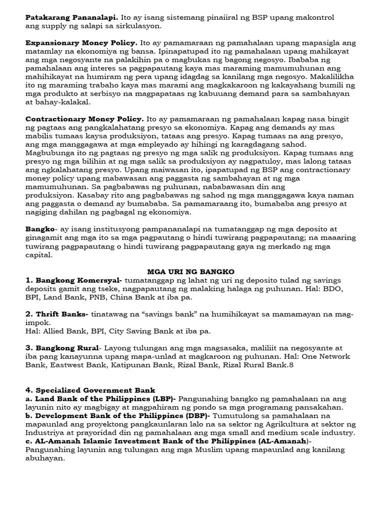 4th Quarter Handout Pdf