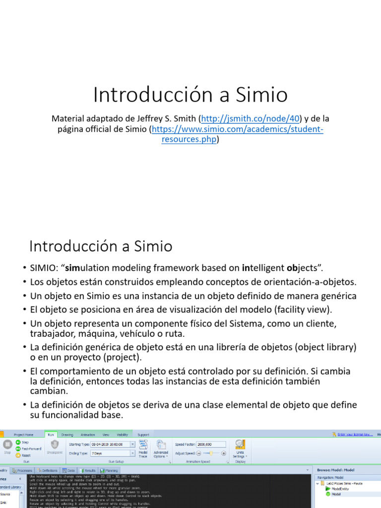 Introducción A Simio (Programación) | PDF | Tecnologías de la información | Ingeniería Informática