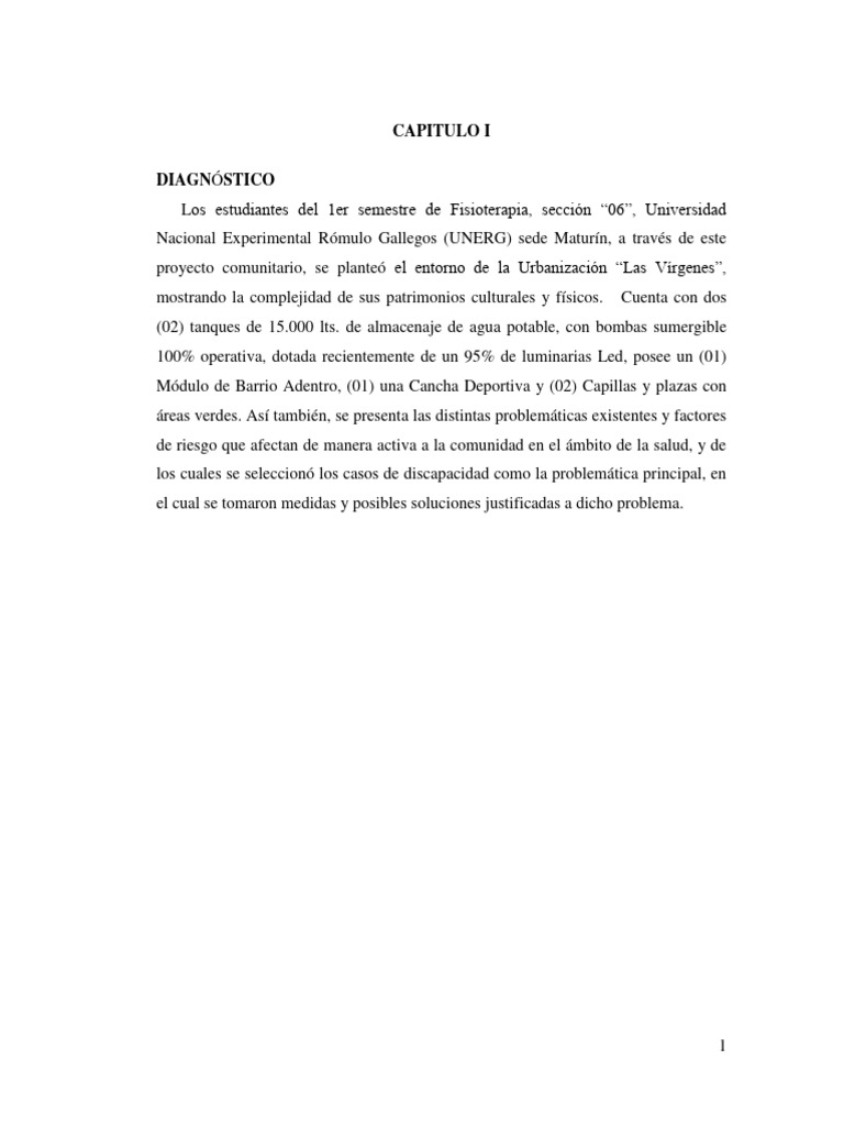 Proyecto Definitivo Con Capitulos | PDF | Terapia física | Terapia ocupacional