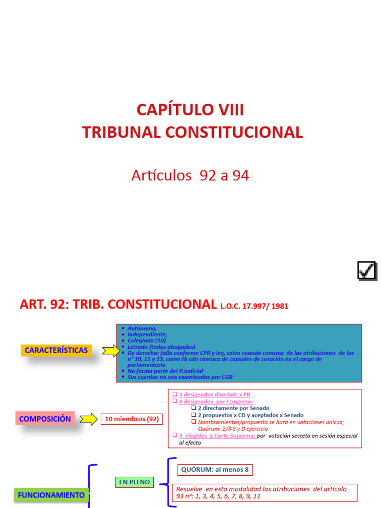 Capítulo Viii Tribunal Constitucional Je Cosena Ffaa BC CGR | PDF | Sentencia (ley) | Constitución