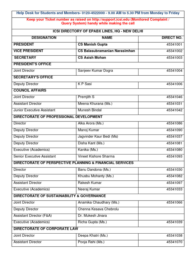 Telephone Directory | PDF