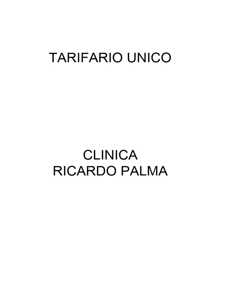 Tarifario Segus Standar (Version 1) | PDF | Cirugía de bypass de la ...