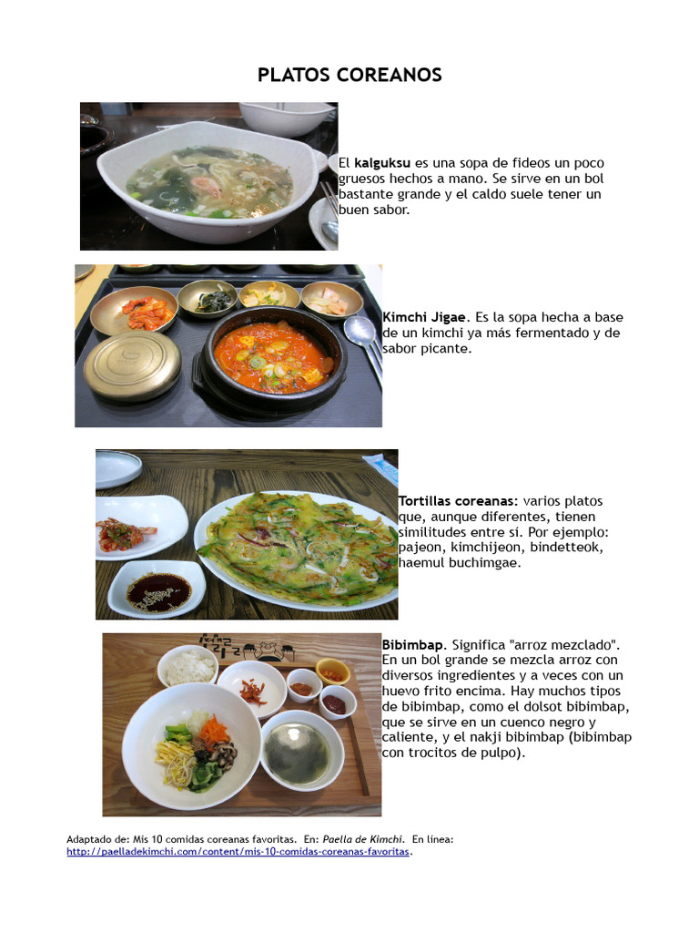 Pag70, Platos Coreanos | PDF