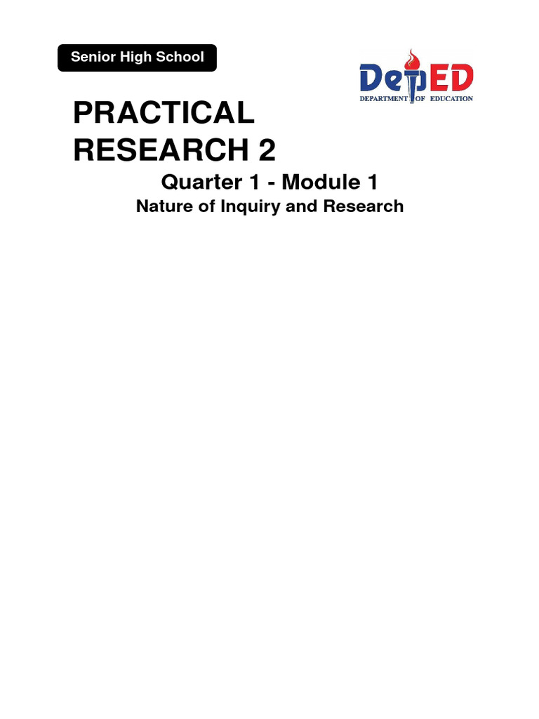 Practical Research 22023 | PDF | Level Of Measurement | Categorical Variable