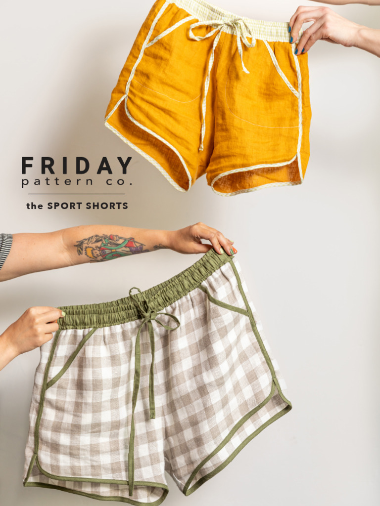Sport Shorts Sewing Pattern Guide | PDF | Seam (Sewing) | Sewing
