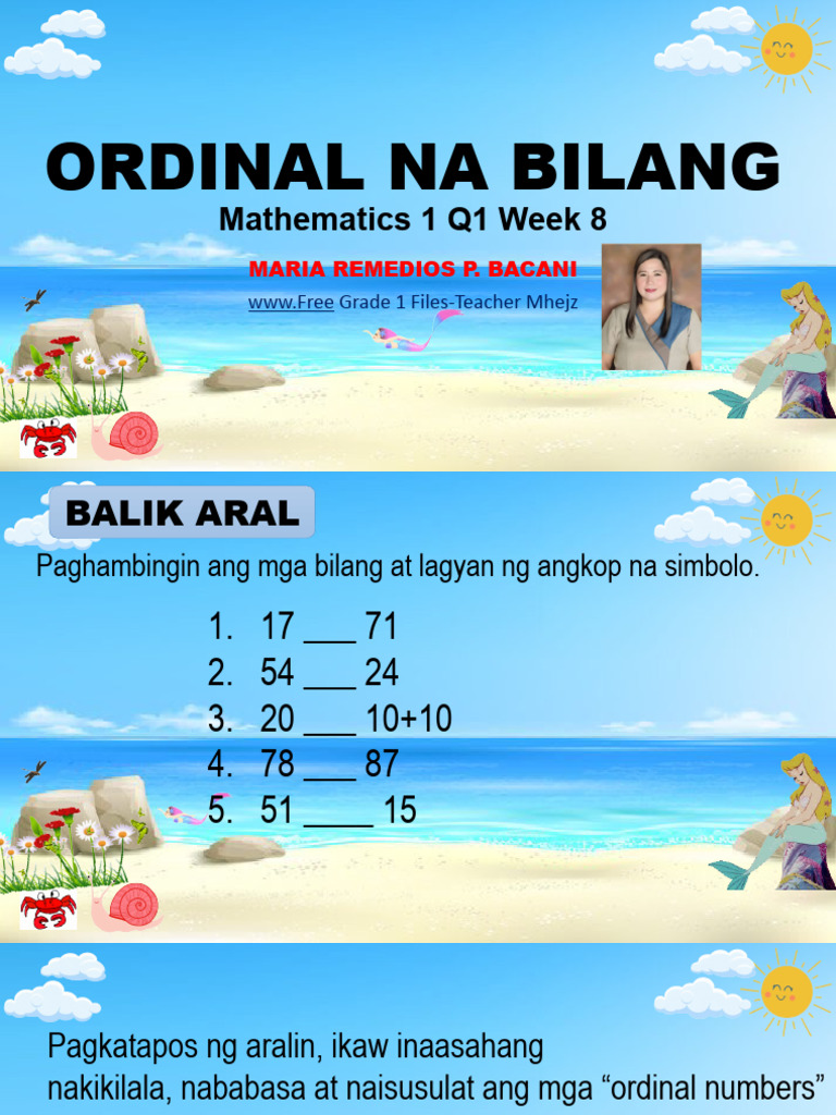 Mathematics 1 q1 Week 8 PPT Teacher Mhejz | PDF