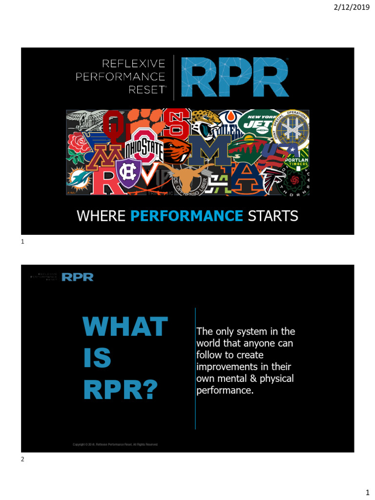 SPRINZ Conference Keynote 2019 How Reflexive Performance Reset Can Help ...