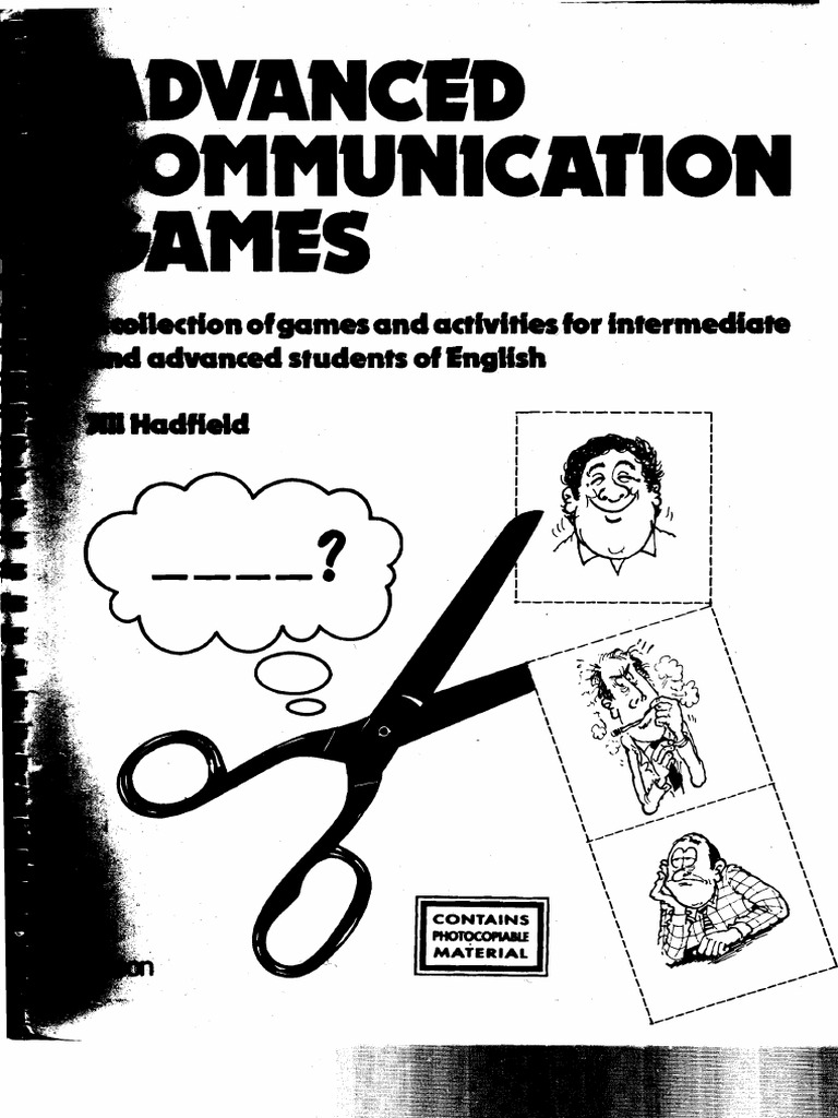 Advanced Communication Games Guide | PDF | Desk | Teachers