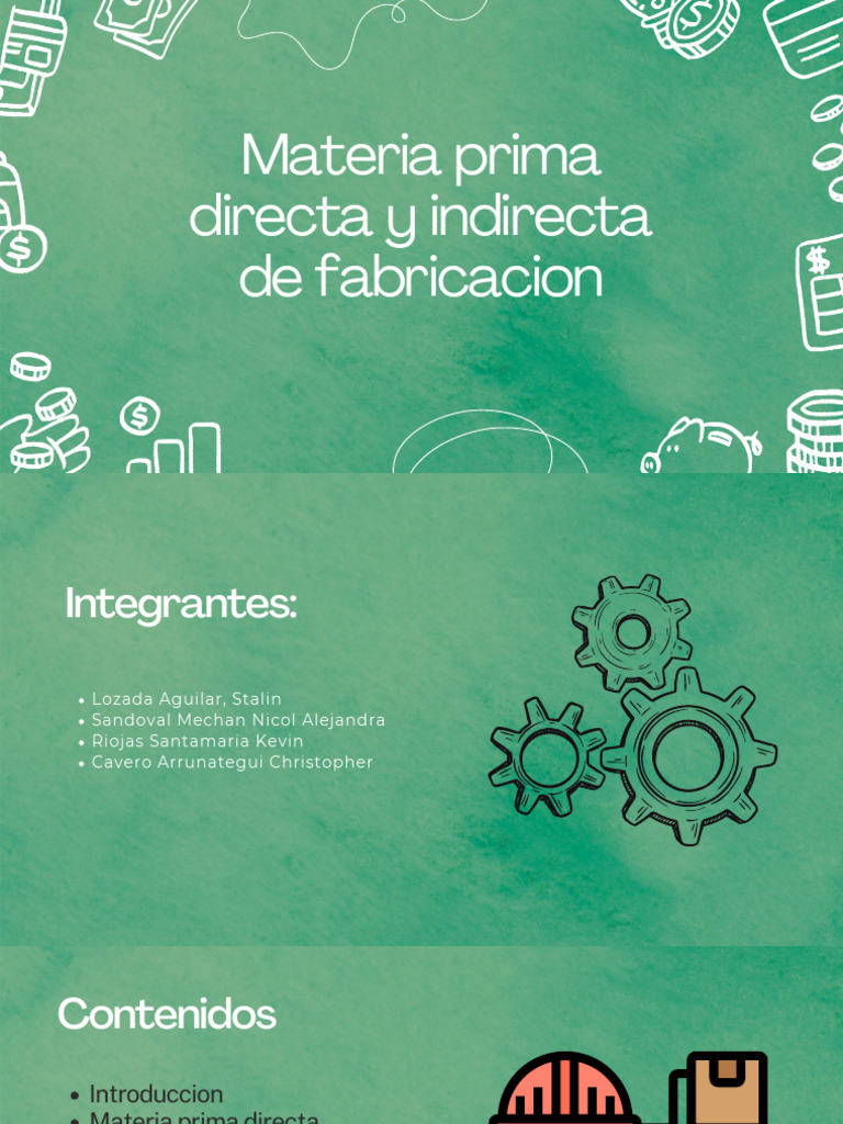 Materia Prima Directa y Indirecta | Descargar gratis PDF | Materia ...