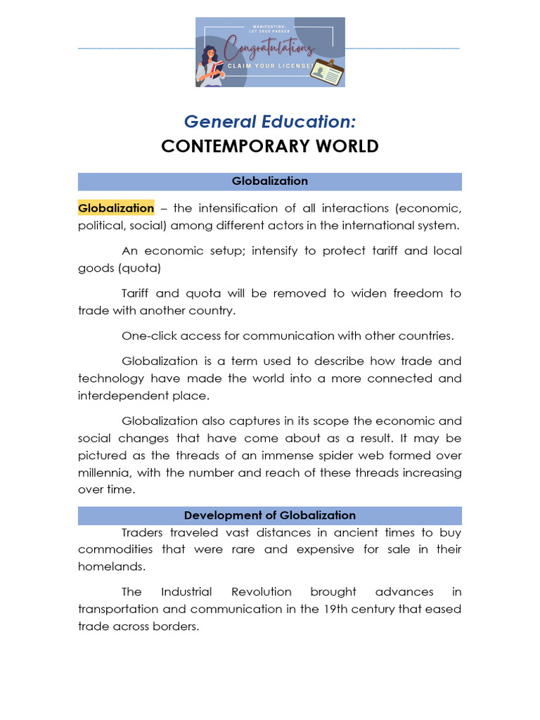 Gened Refresher Notes | PDF