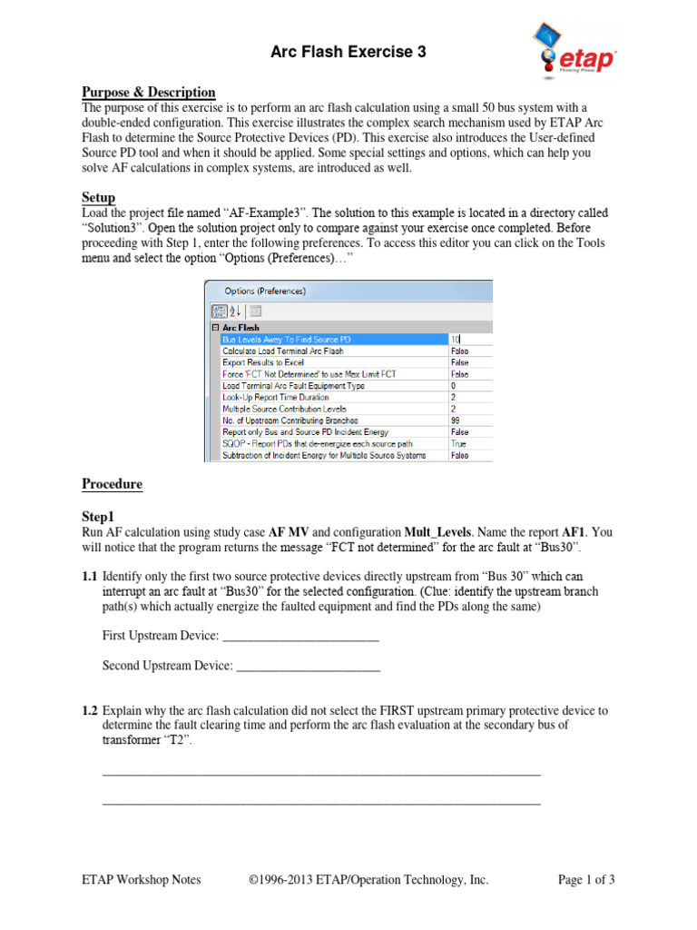 ArcFlash Example3 | PDF