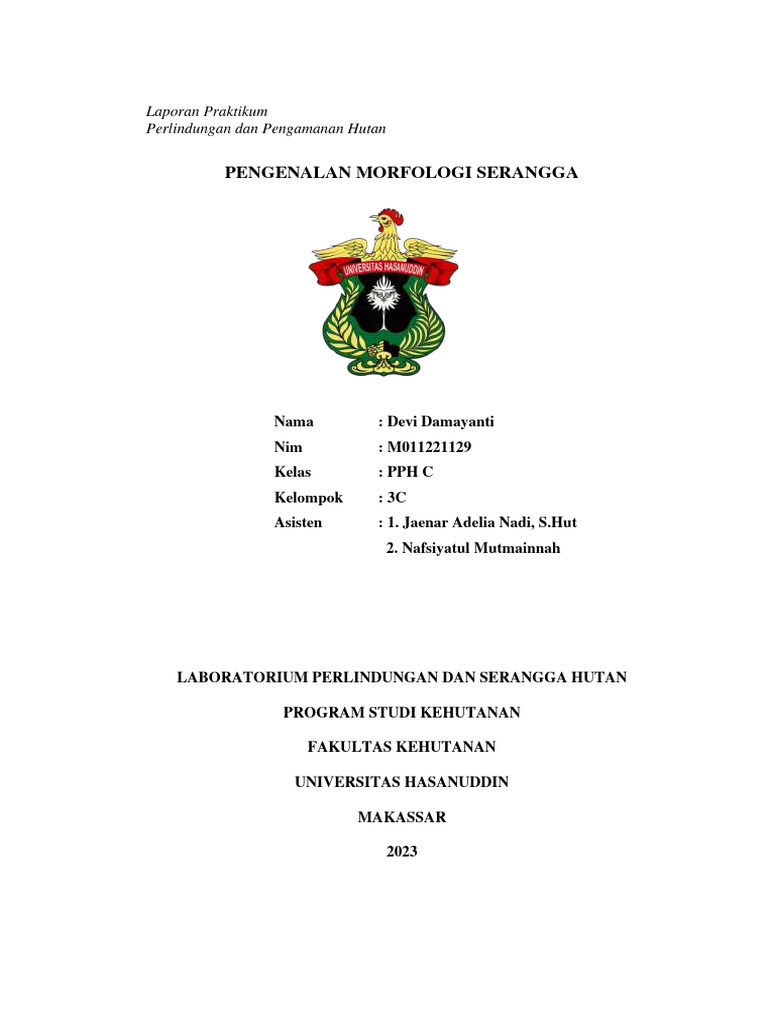 LAPORAN PPH 2023 (Prak 1) | PDF