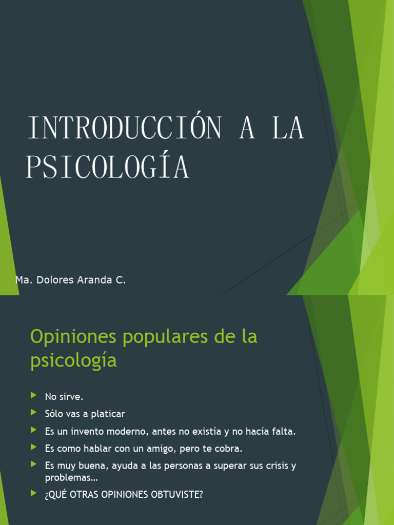 Introduccion A La Psicologia. | PDF