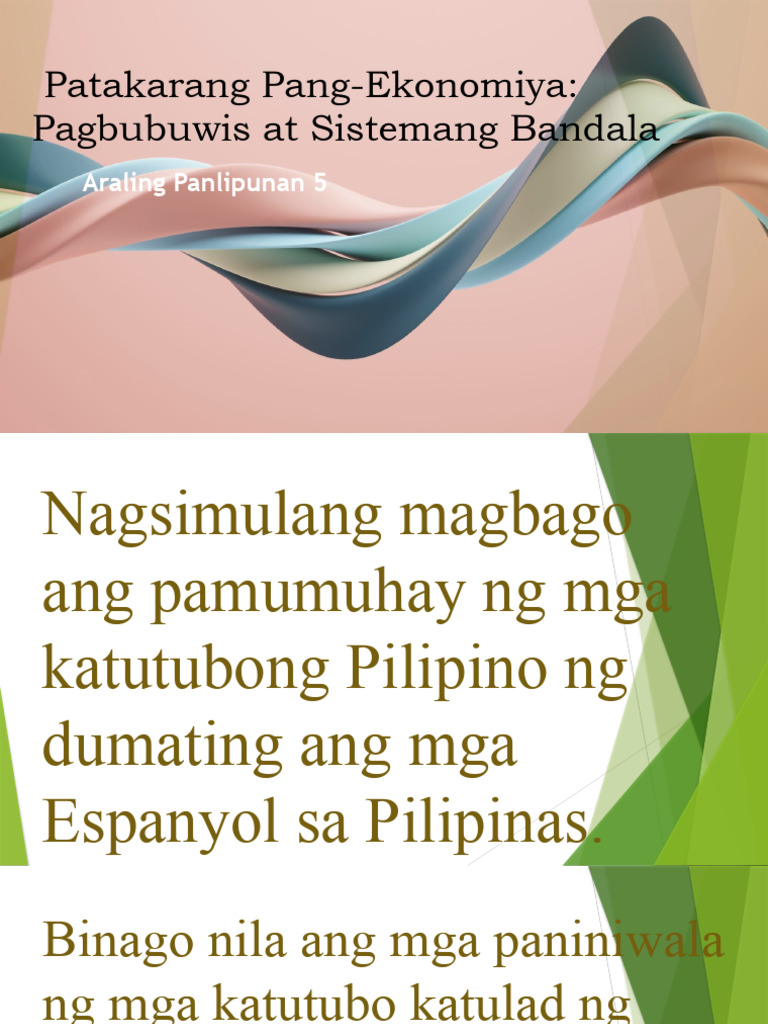 Patakarang Pang-Ekonomiya Sistemang Bandala | PDF