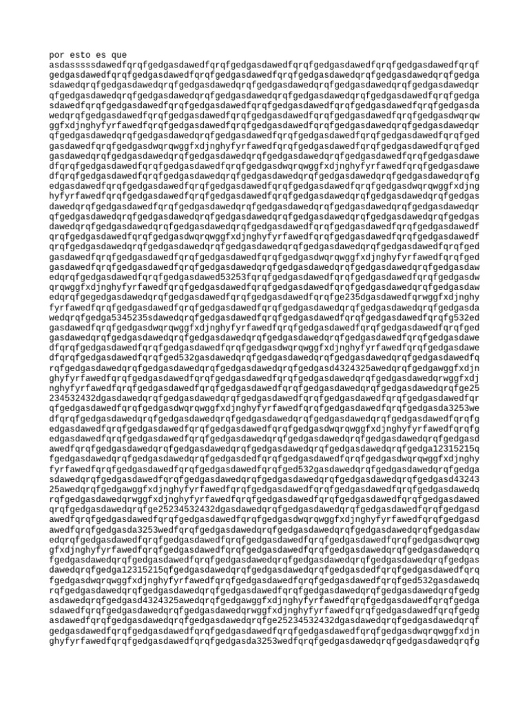 Por Eso Que Aj | PDF