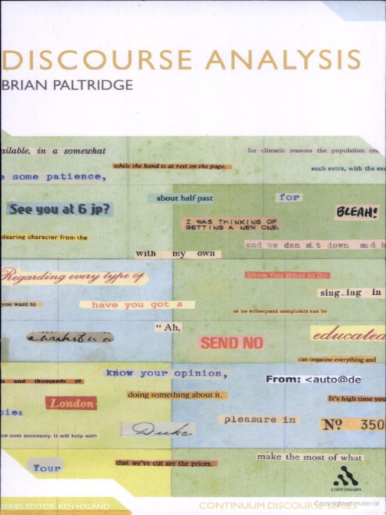 Brian Paltridge - Discourse Analysis. An Introduction | PDF