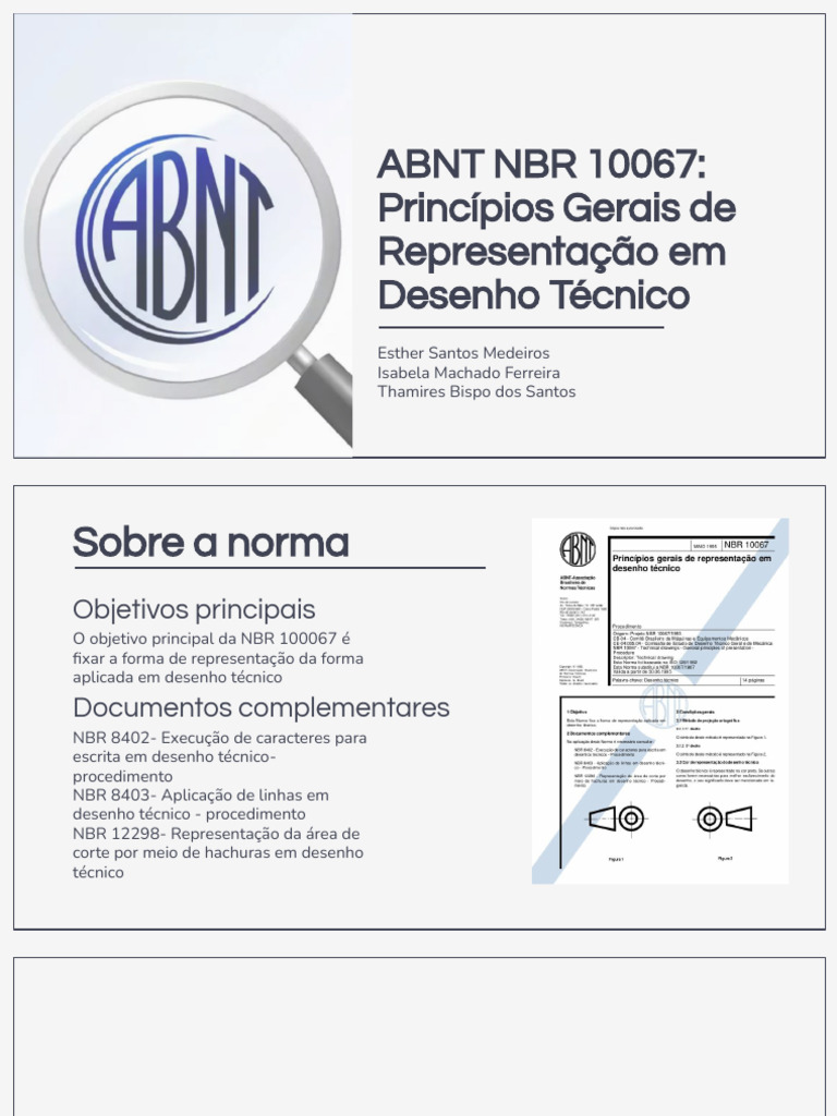 Resumo - ABNT NBR 10067 - Princípios Gerais de Representação em Desenho ...