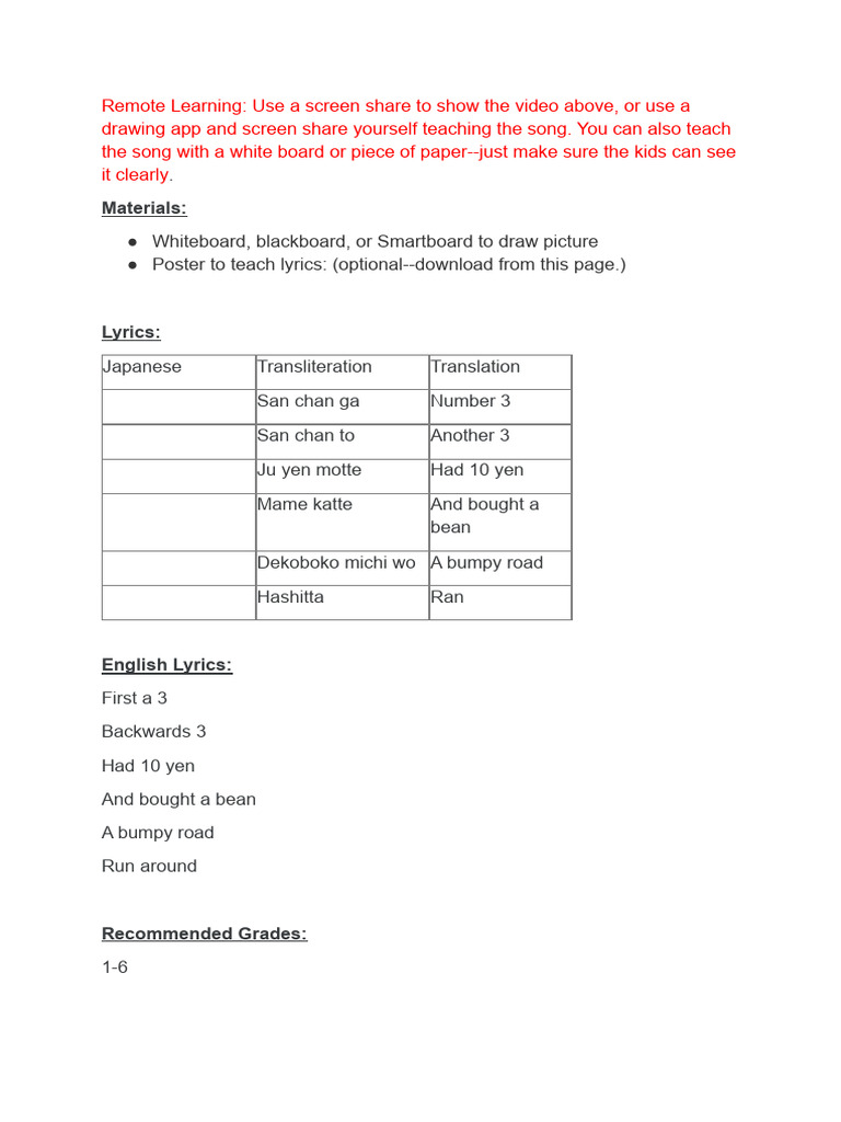 Teaching Notes Monkey Drawing | PDF