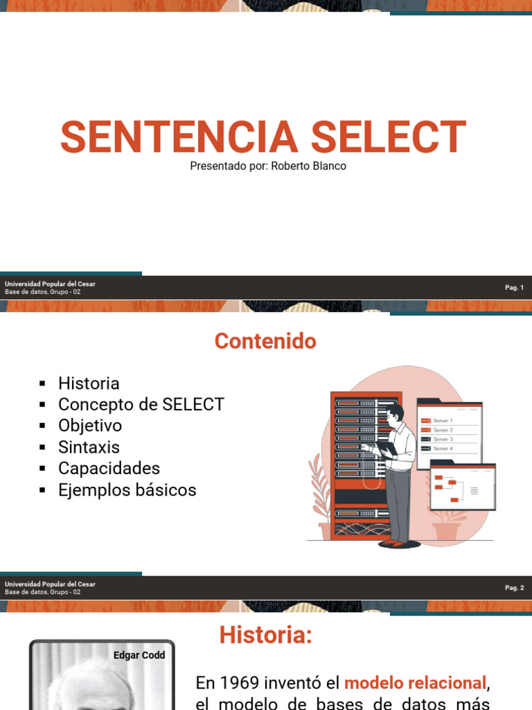 Select Básico | PDF | SQL | Tecnologías de la información