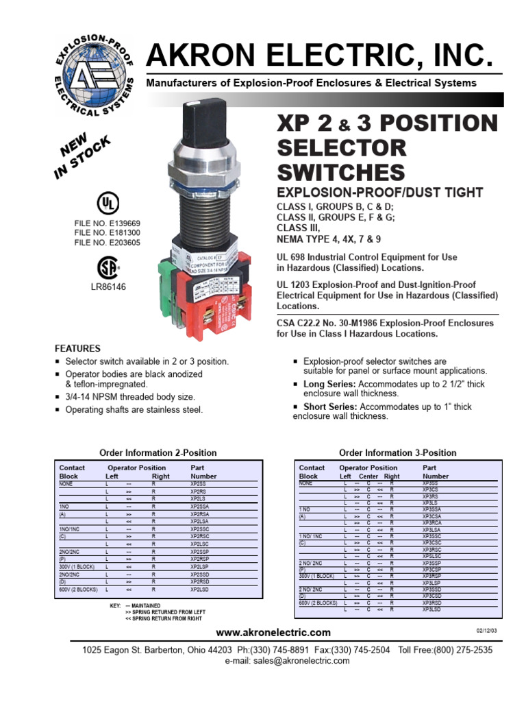 2 - 3-Pos Selector Switches | PDF