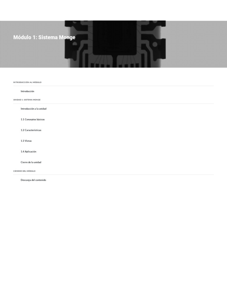 Modulo 1-Sistema Monge | PDF