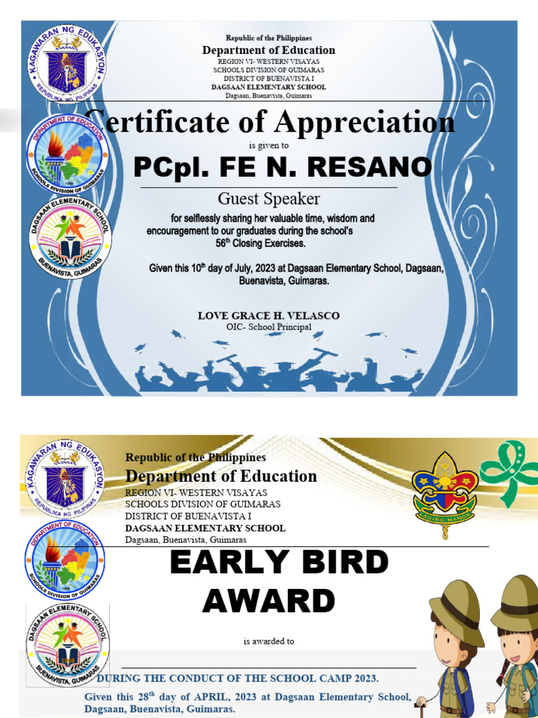 Resource Speaker Certificate Award | PDF