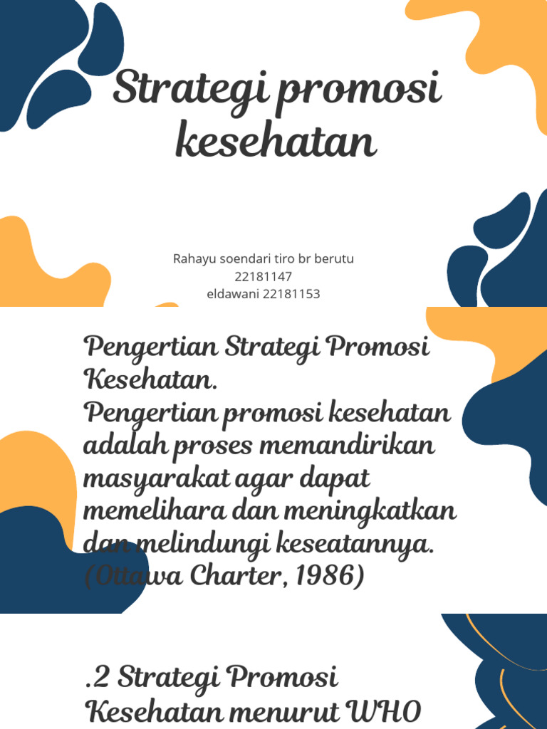 Strategi Promkes | PDF