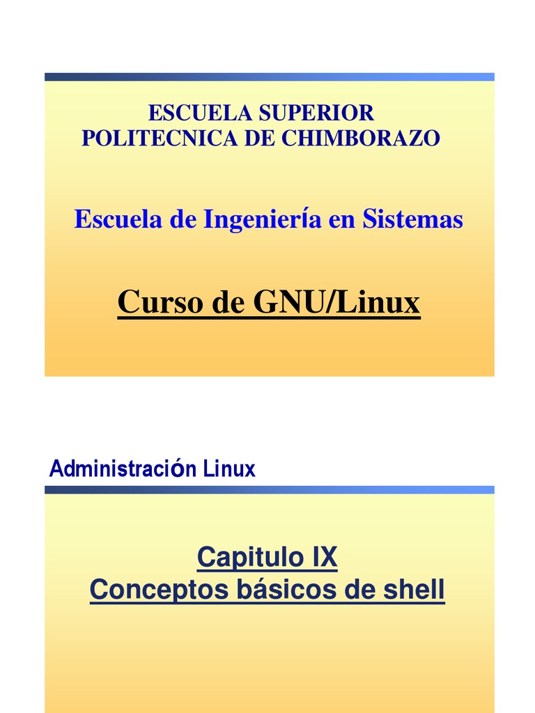 Conceptos básicos de shell en GNU/Linux: metacaracteres, redirecciones ...