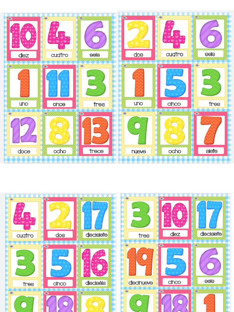 LOTERIA DE NUMEROS 1 Al 20 | PDF