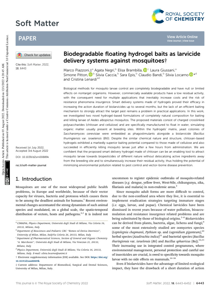 Biodegradable Floating Hydrogel | PDF