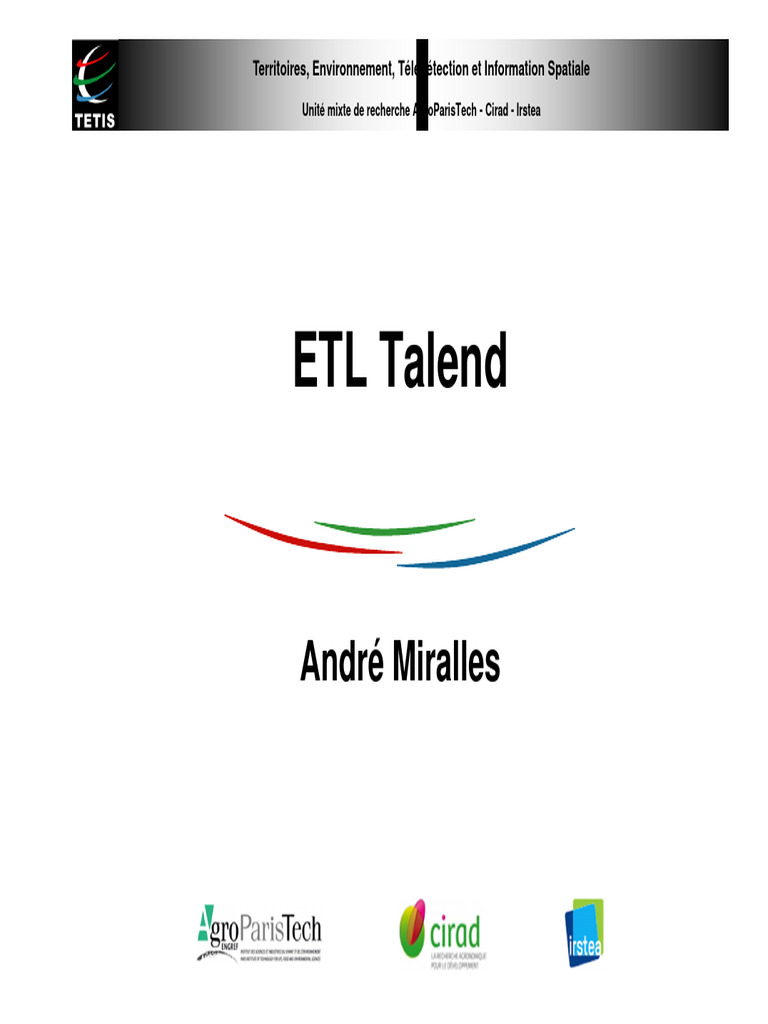 Formation Talend Open Studio ETL | PDF | Microsoft Excel | Bases de données
