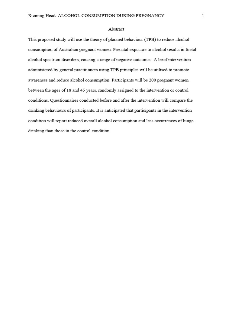 Example Health Promotion Project | Download Free PDF | Alcoholism ...