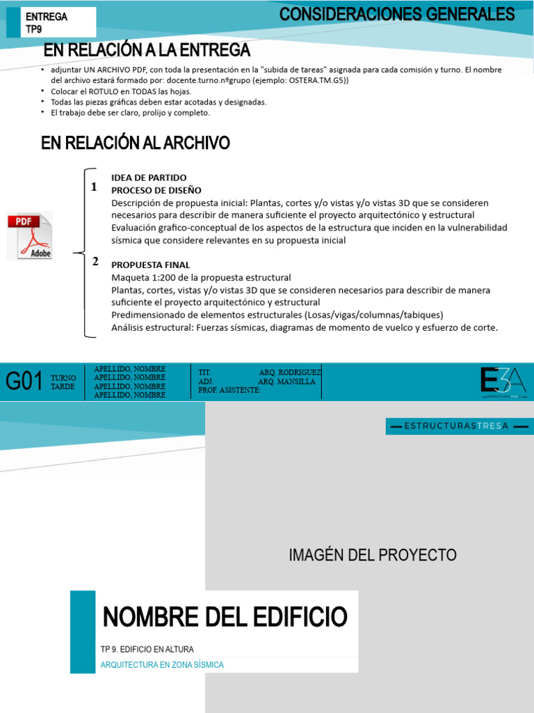 E3A - FORMATO PRESENTACION - Edificio | PDF