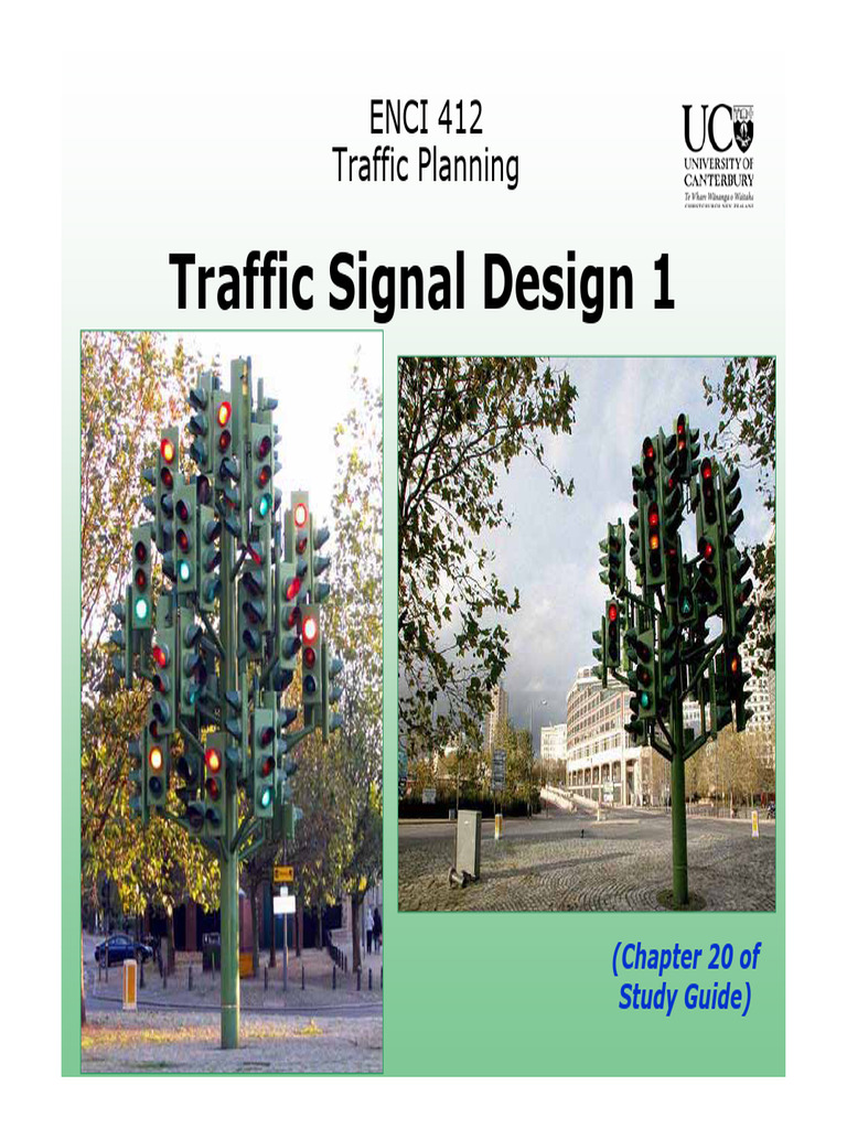 Traffic Signal Design and Capacity Analysis | PDF
