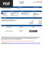 IndiGo Sample Ticket | PDF