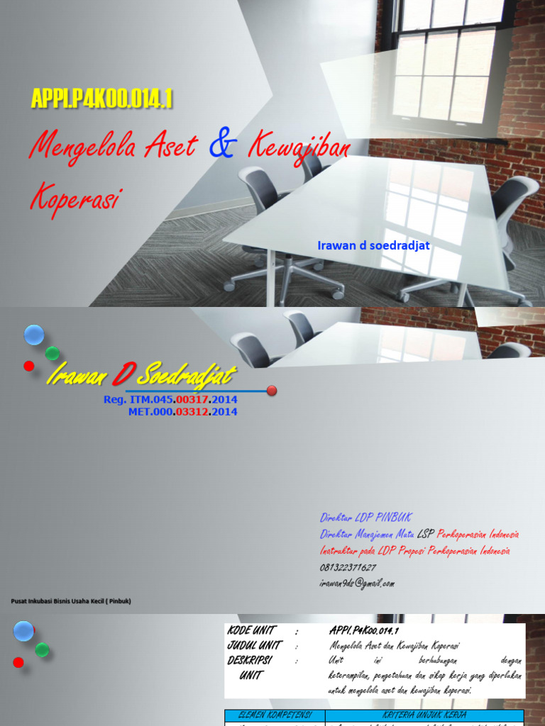 04 PW UK4 P4K00.014.1 Mengelola Aset Dan Kewajiban Koperasi | PDF