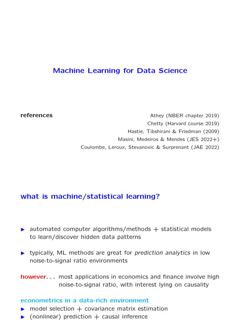 Slides_DS | PDF | Regression Analysis | Machine Learning