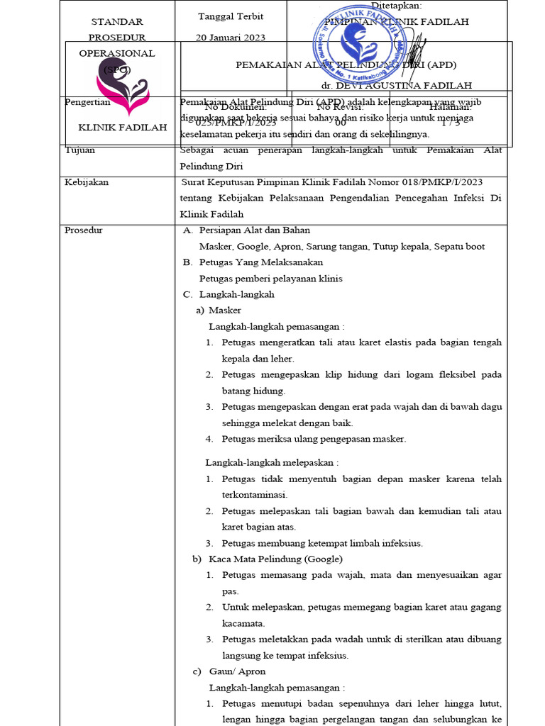 Contoh TTD Spo | PDF | Teknologi & Rekayasa