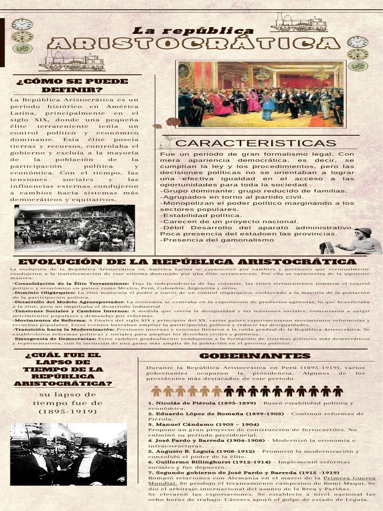 Evolución de la República Aristocrática | PDF | Ciencias sociales ...