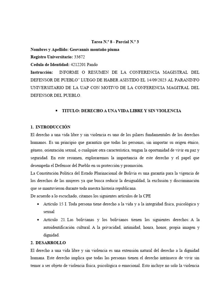 Trabajo N17 Resumen | PDF
