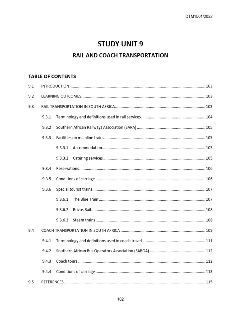Torism Management - DTM1501 B0 LS05 009 | PDF